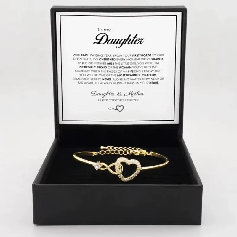 Mother & Daughter Infinity Love Bracelet – Collagold.